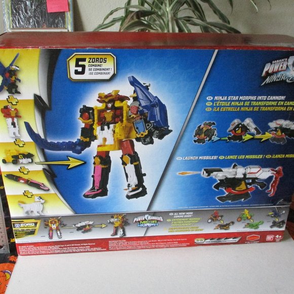 Bandai Power Rangers | Toys | Power Rangers Ninja Steel Megazord Cannon ...